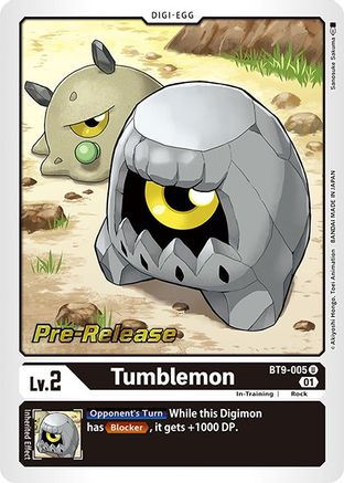 Tumblemon - X Record Pre-Release Cards - Uncommon - BT9-005 U – MEXPLAY