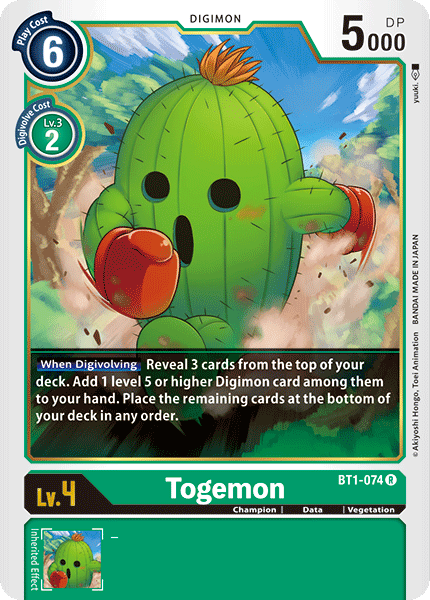 Togemon - Release Special Booster - Rare - BT1-074 R – MEXPLAY