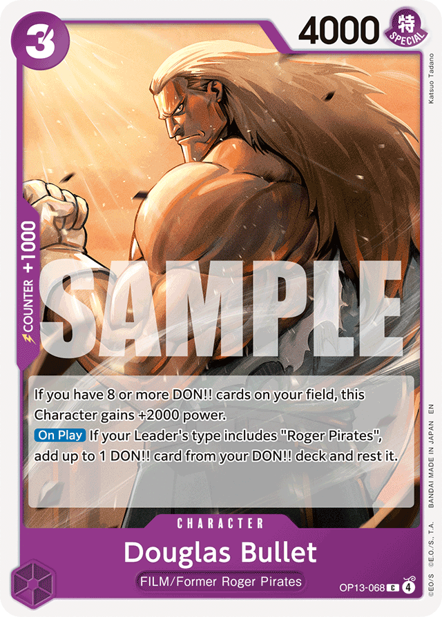 Douglas Bullet - Carrying On His Will - C - OP13-068 – MEXPLAY.COM