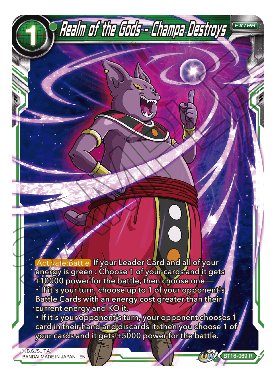 Realm of the Gods - Champa Destroys - Realm of the Gods - Rare - BT16 ...