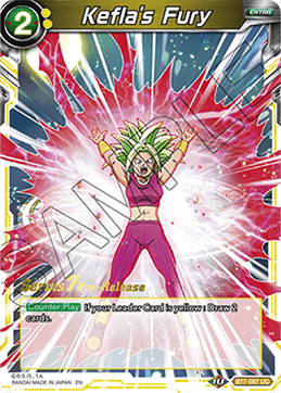 Kefla's Fury - Assault of the Saiyans Pre-Release Cards - Promo - BT7 ...