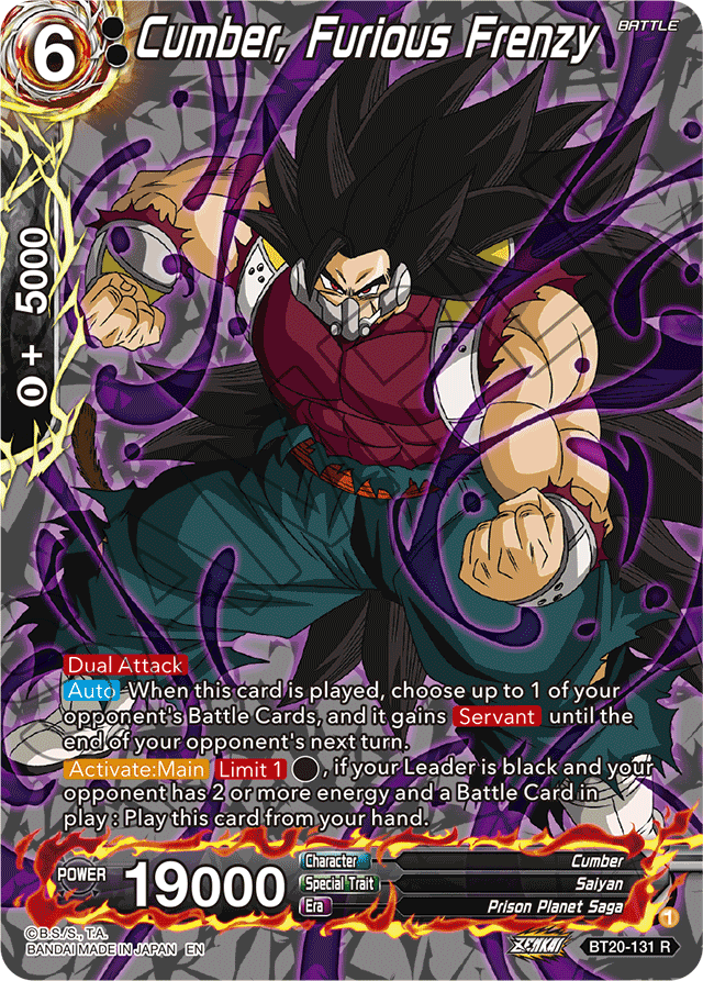 Cumber, Furious Frenzy (Silver Foil) - Power Absorbed - Rare - BT20-13 ...
